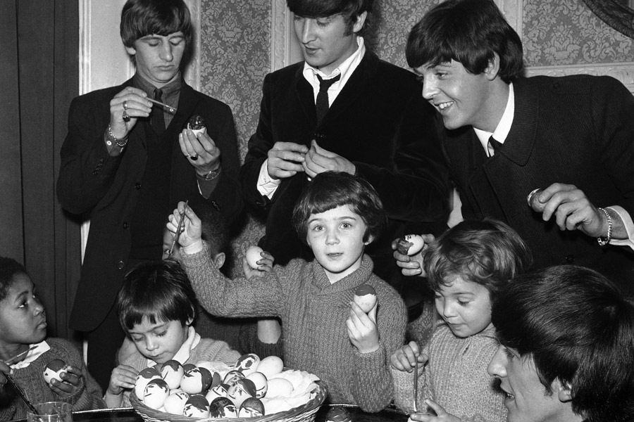 Rare photos of Beatles at London children's home discovered