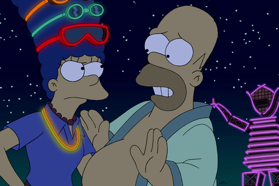 The Simpsons Go To Burning Man - First Pictures