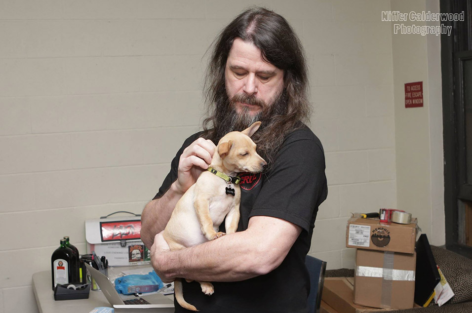 These Pictures Of Slayer Cuddling Puppies Will Soothe Your Soul