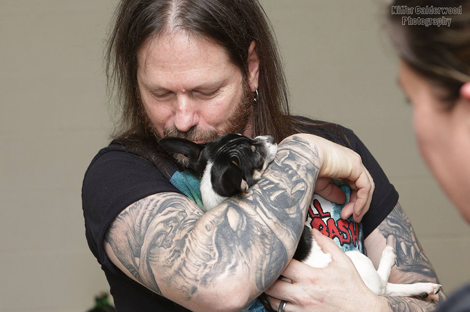 These Pictures Of Slayer Cuddling Puppies Will Soothe Your Soul