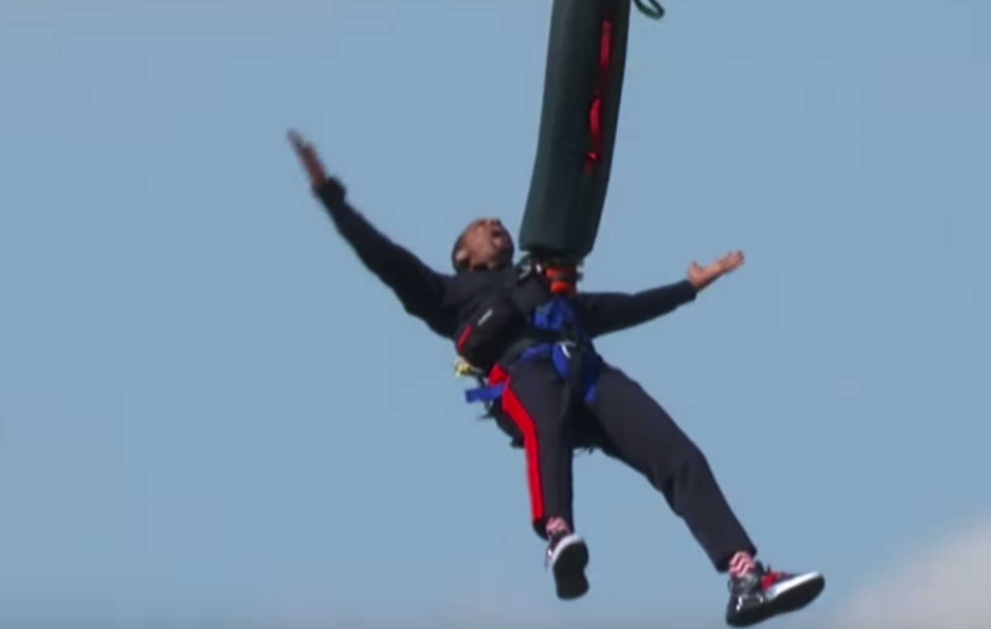 Will Smith marks 50th birthday by bungee jumping out of a helicopter