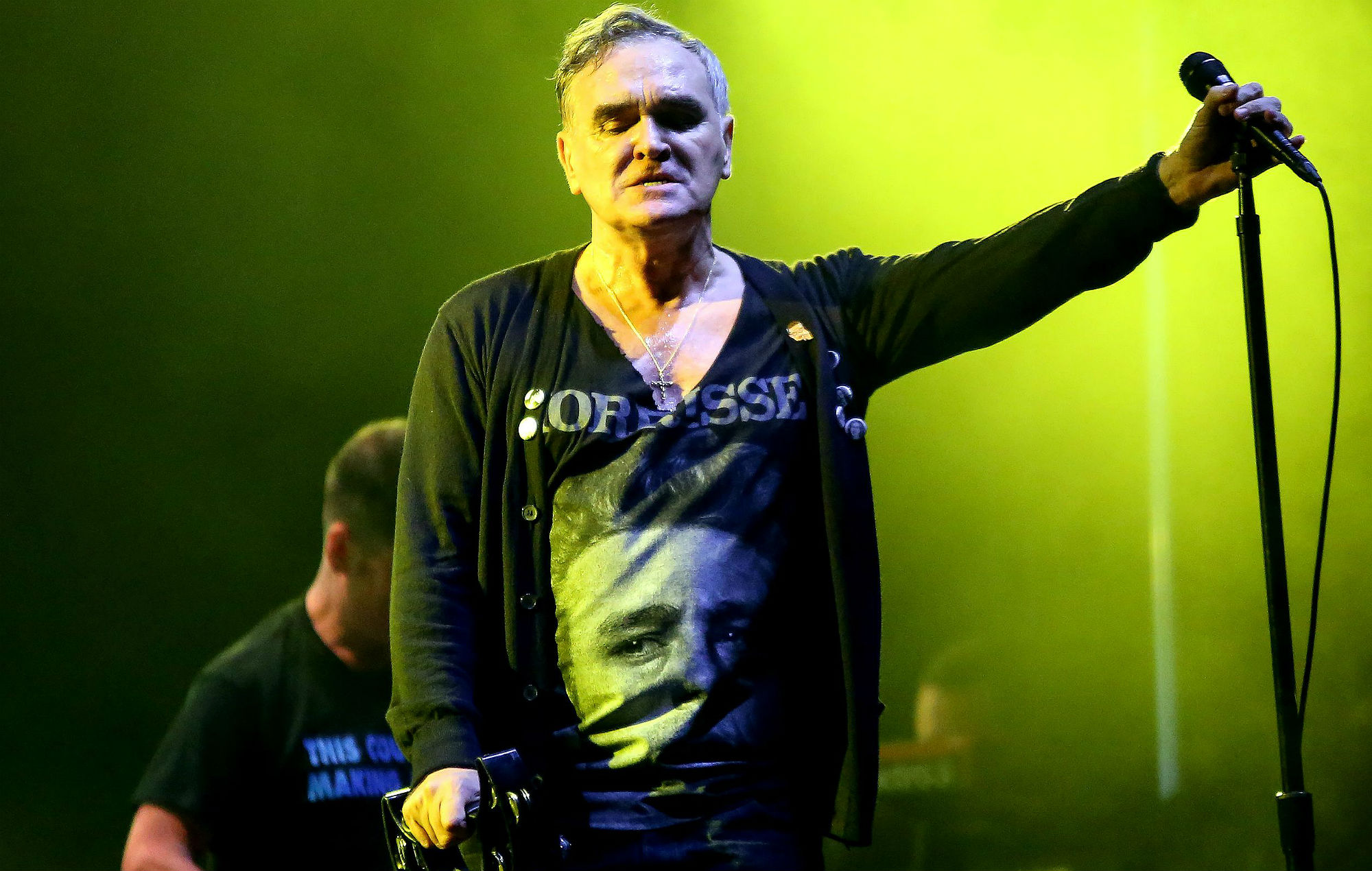 Morrissey under fire for appearing to wear 'For Britain' badge